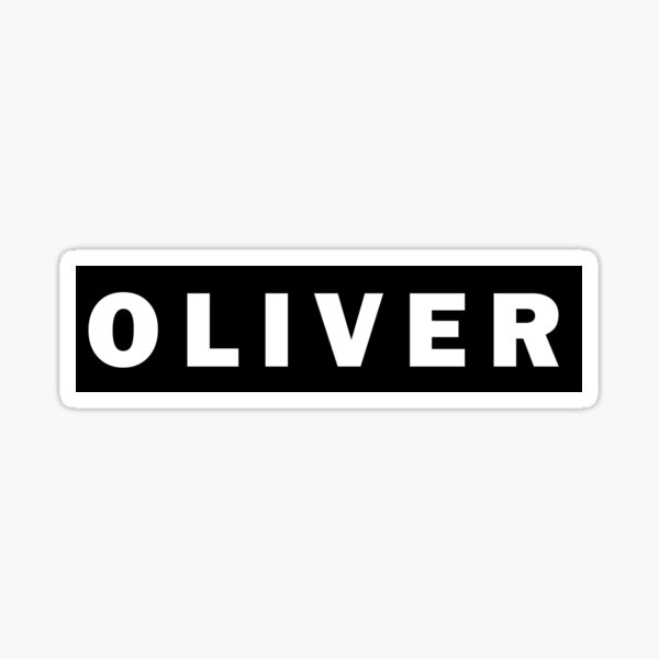 "Oliver name" Sticker for Sale by gmstockstudio | Redbubble