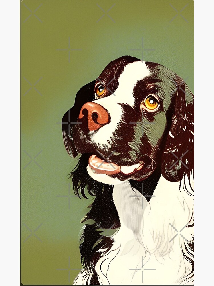 "English Springer spaniel " Sticker for Sale by GroovyDino | Redbubble