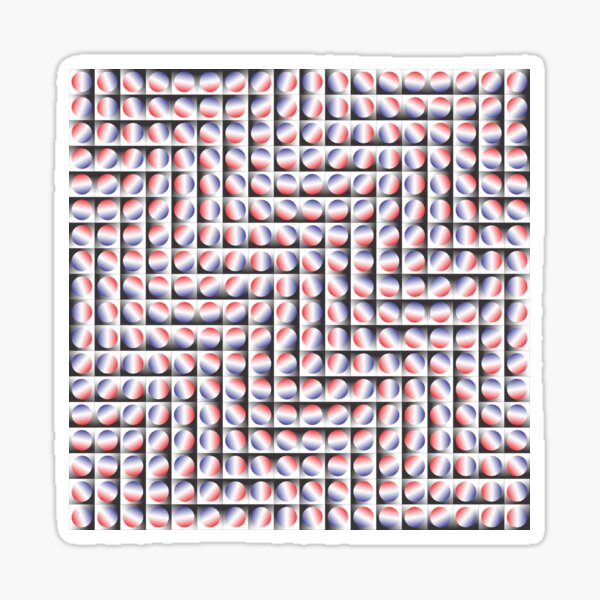 "Wave Pattern RWB" Sticker for Sale by LukasMB | Redbubble