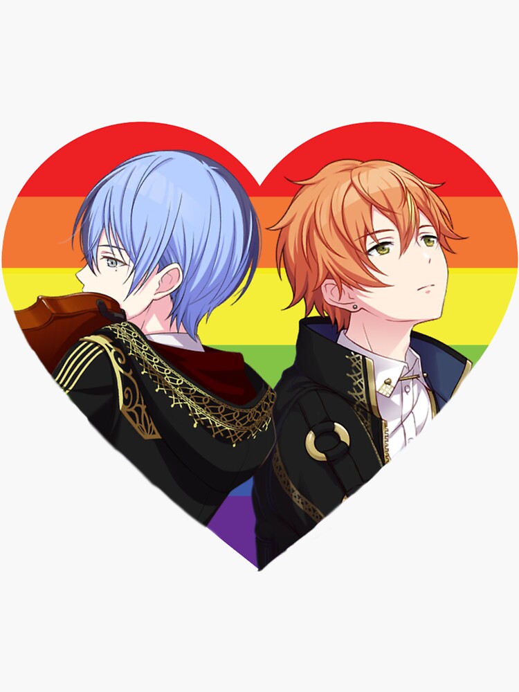 "Nocturne Akito / Toya Pride Heart" Sticker for Sale by PlutoneArt ...