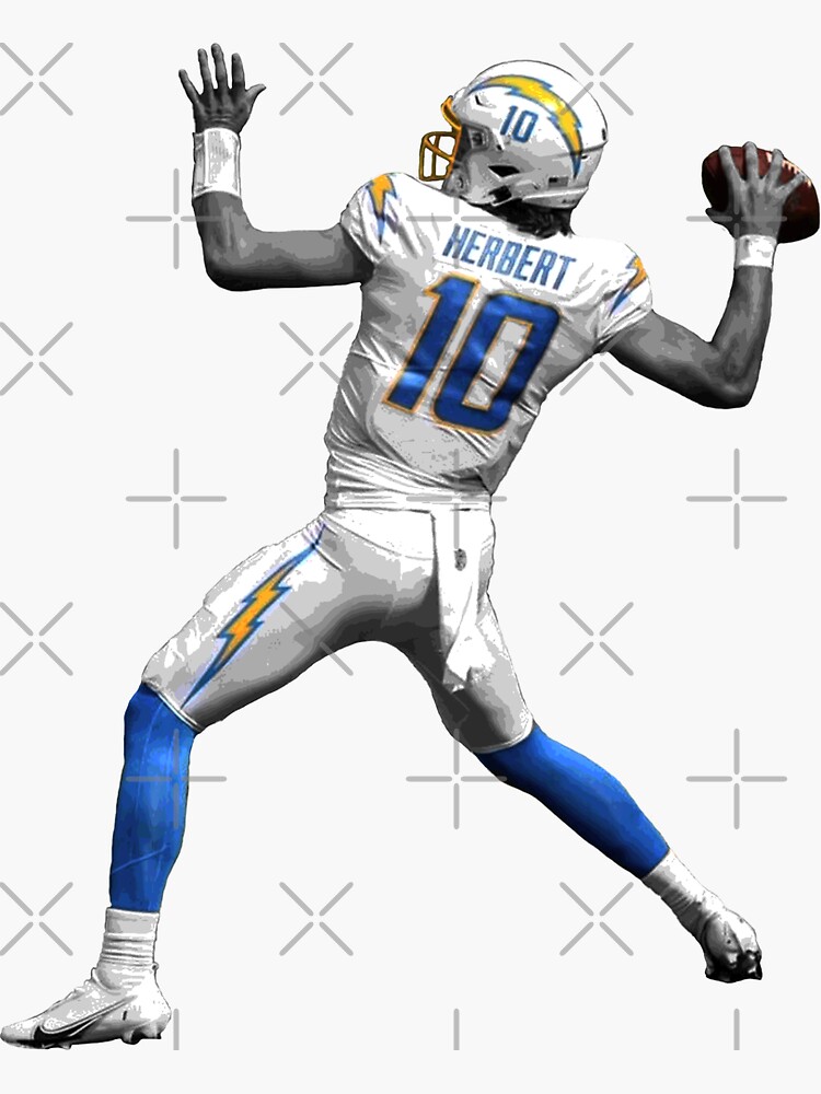 "Justin Herbert Cut Out" Sticker for Sale by JeffMalo | Redbubble