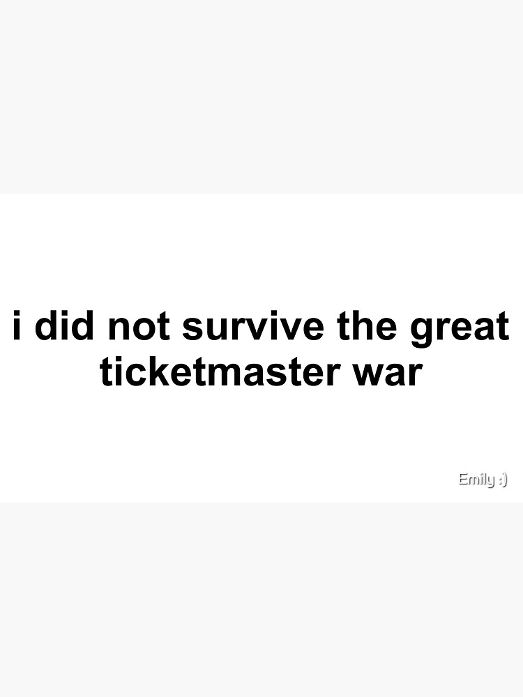 "taylor swift era's tour Ticketmaster meme " Sticker for Sale by ...