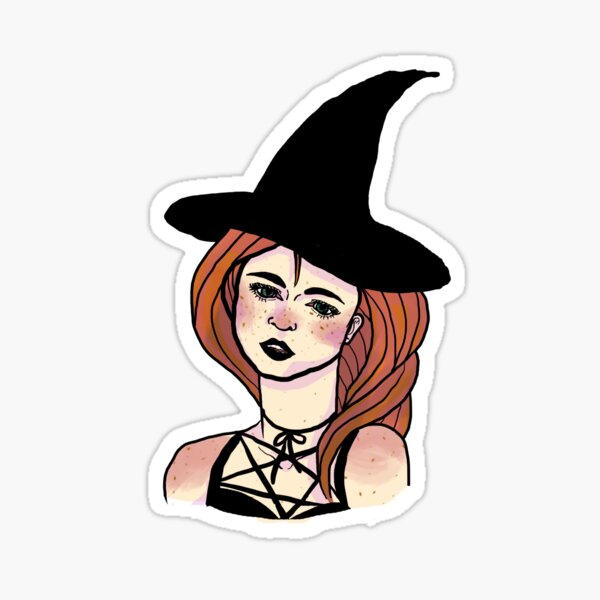 "Ginger Witch" Sticker by SkyGirls | Redbubble