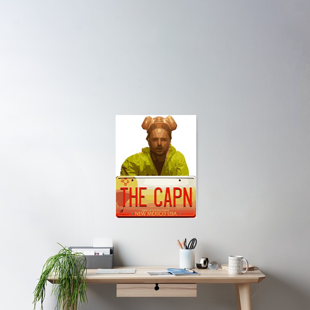 "Jesse Pinkman Breaking Bad - The Capn License Plate Design" Poster for ...