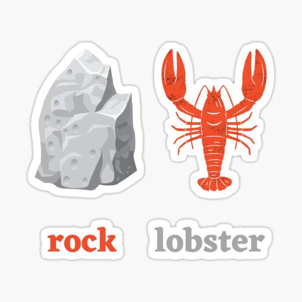 "rock lobster" Sticker for Sale by LC-DESIGNS212 | Redbubble