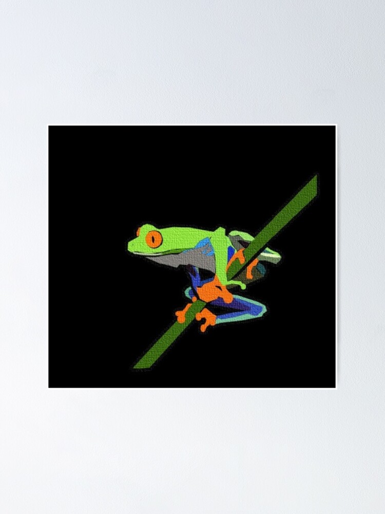 "Red-Eyed Green Tree Frog" Poster for Sale by MissLaKill | Redbubble