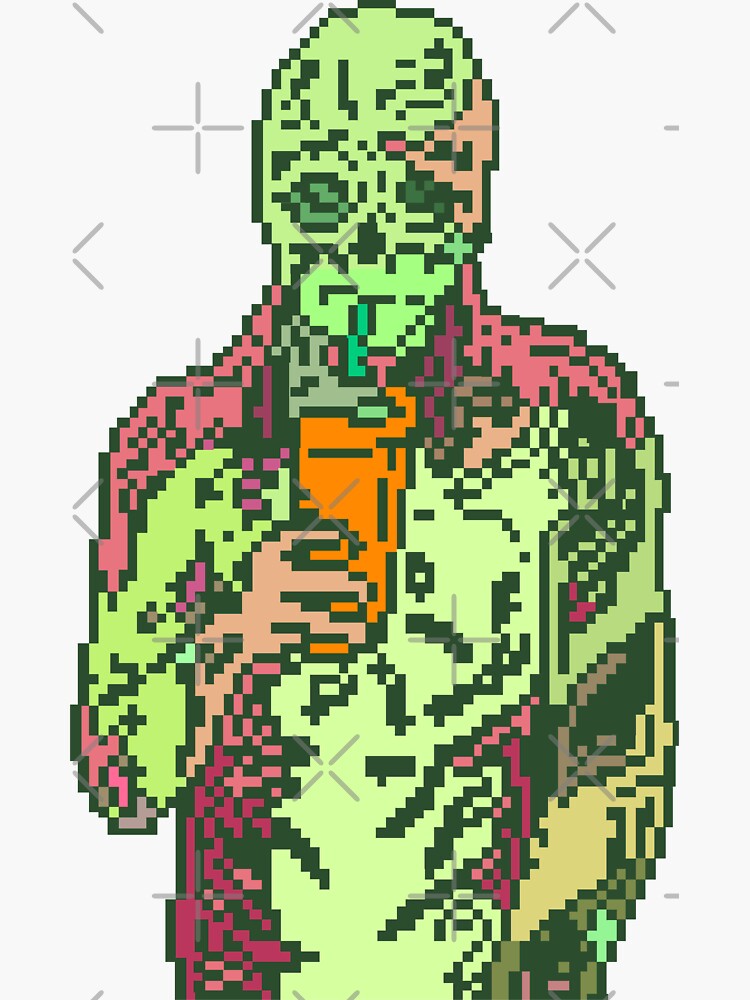 "Henry Coffee 8-Bit" Sticker for Sale by edmiesart | Redbubble