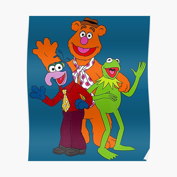 "Muppets Trio Kermit, Gonzo, & Fozzie Bear" Poster for Sale by ...