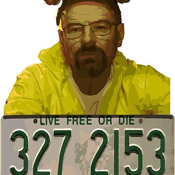 "Walter White Breaking Bad License Plate Design" Sticker for Sale by ...