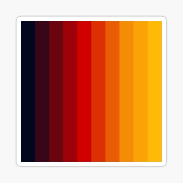 "Aesthetic Minimalist Color Gradients | Sunset" Sticker for Sale by ...