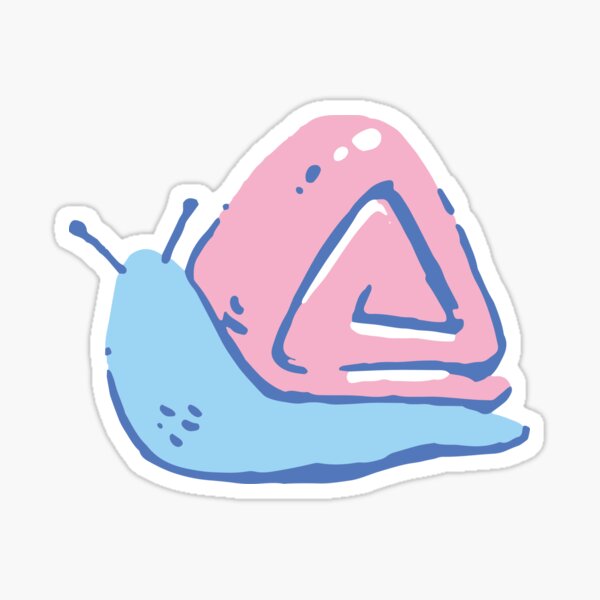 "Triangle Party Snail" Sticker for Sale by WickedxSharp | Redbubble