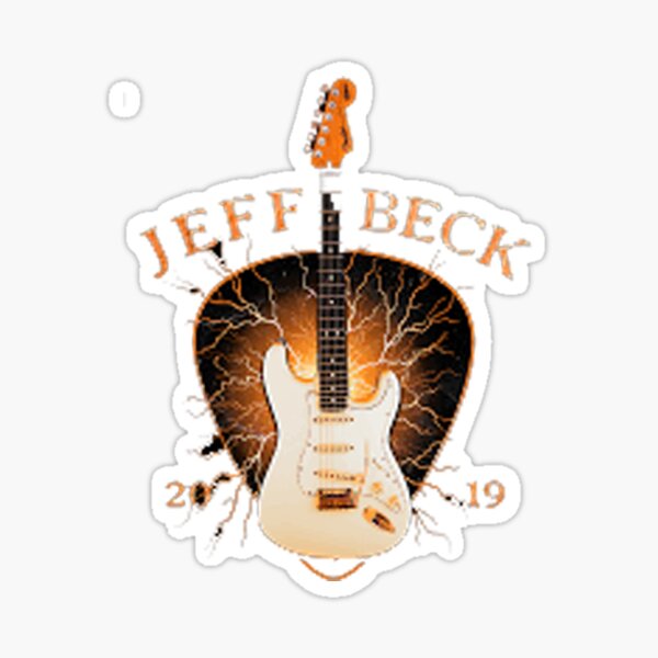 "best music - jeff beck" Sticker for Sale by genderleinjw | Redbubble