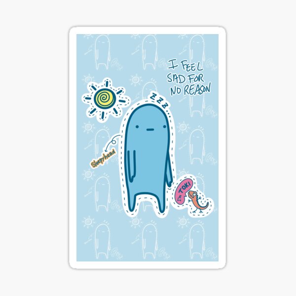 "Sleepyhead Ing and Toki" Sticker for Sale by DESIGNBRAND | Redbubble