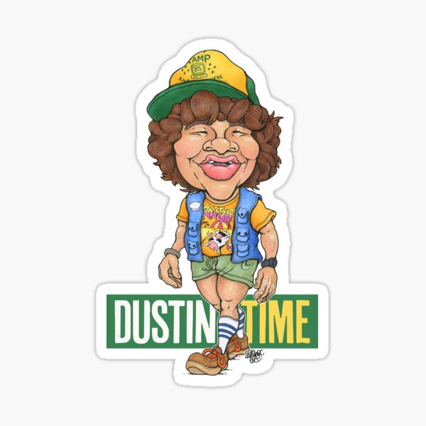 "Dustin Time - Stranger Things - Dustin Henderson" Sticker for Sale by ...