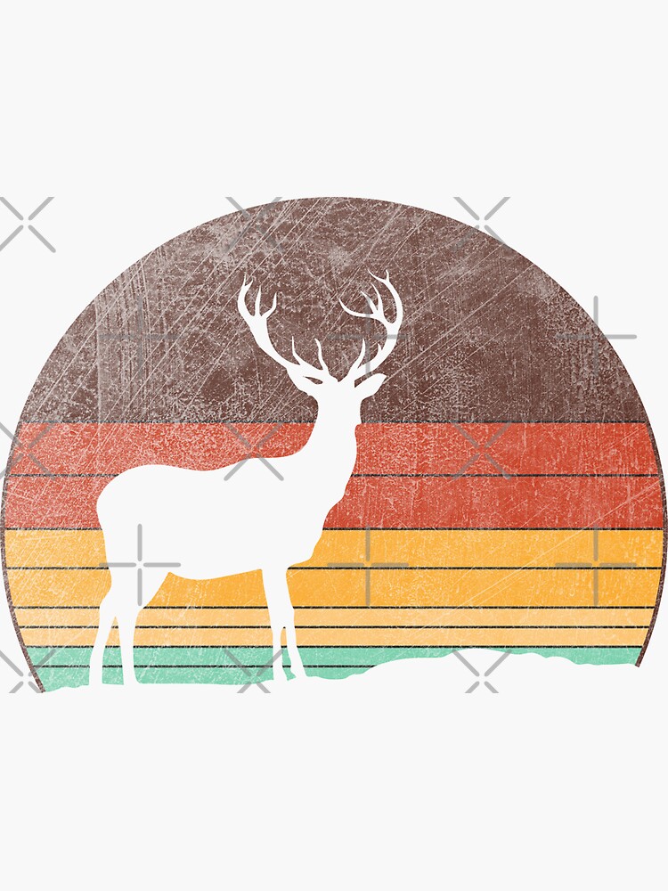 "Vintage retro sunset art of zoo" Sticker for Sale by kiloGraphic07 ...