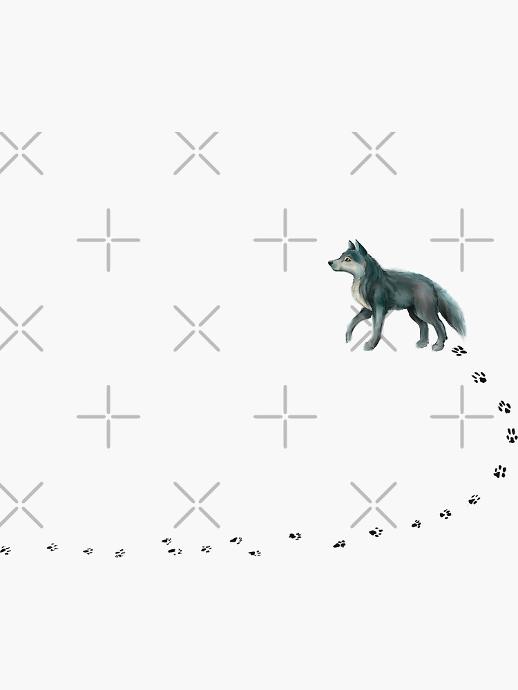 "Wolf walking - transparent" Sticker for Sale by MaouLouv | Redbubble