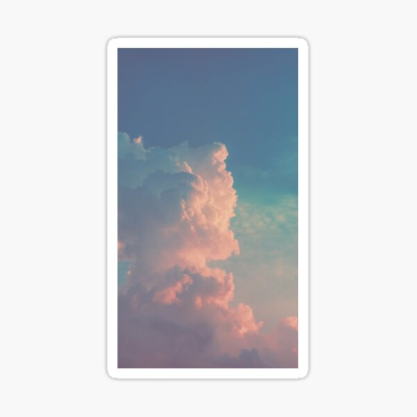"Holographic Aesthetic Clouds " Sticker for Sale by Freshfroot | Redbubble