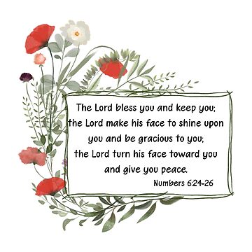 "Numbers 6 24-26 The Blessing" Greeting Card for Sale by EbethS | Redbubble