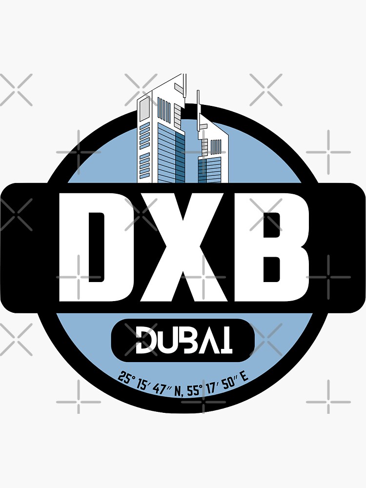 "Dubai City Iconic Sticker" Sticker for Sale by LeddsoDello | Redbubble