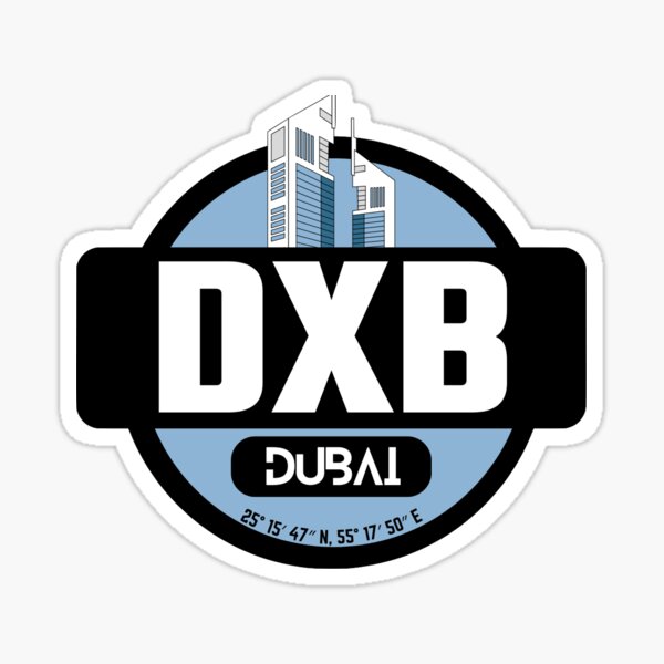 "Dubai City Iconic Sticker" Sticker for Sale by LeddsoDello | Redbubble