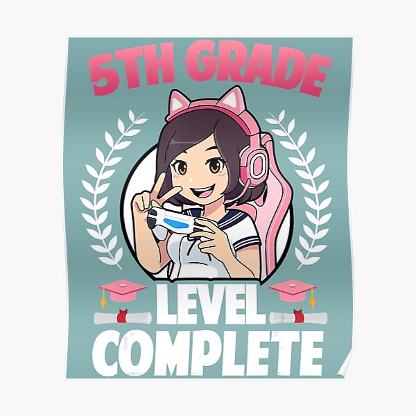Póster «Graduación de quinto grado Anime 2022 Graduate Boys» de ...