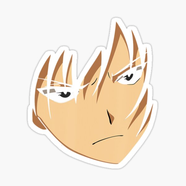 "Anime Face T-Shirt, Japanese Animation" Sticker for Sale by AfgvfQfggf ...