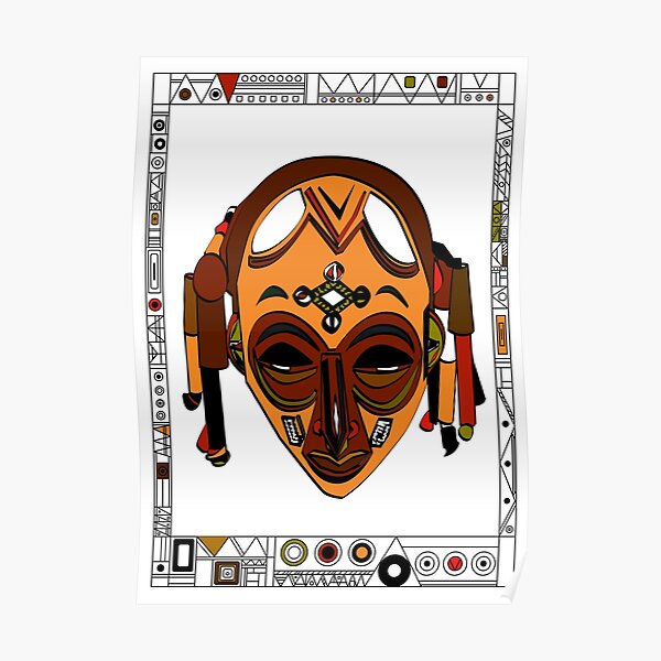 "African Mask" Poster by dalealas | Redbubble