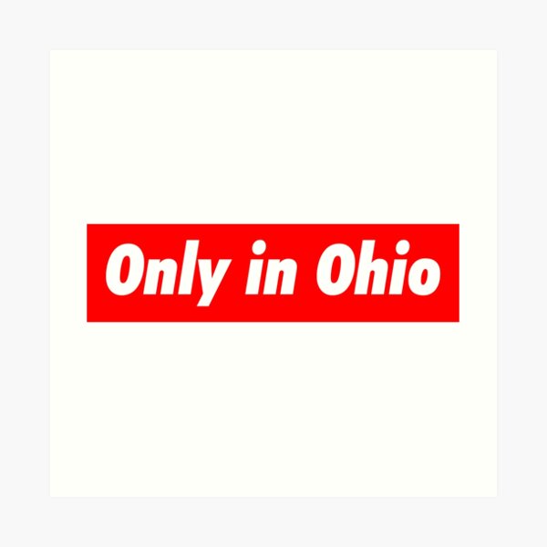 "ONLY IN OHIO meme" Art Print for Sale by BAMBV2 | Redbubble