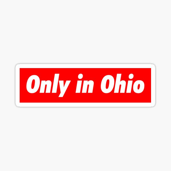 "ONLY IN OHIO meme" Sticker for Sale by BAMBV2 | Redbubble