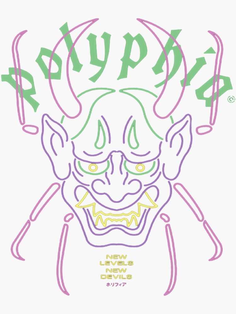 "Polyphia Merch Polyphia devils art icon tee" Sticker for Sale by ...