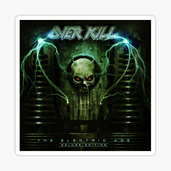 "Electric Age OverKill" Sticker for Sale by ireungmaounio | Redbubble