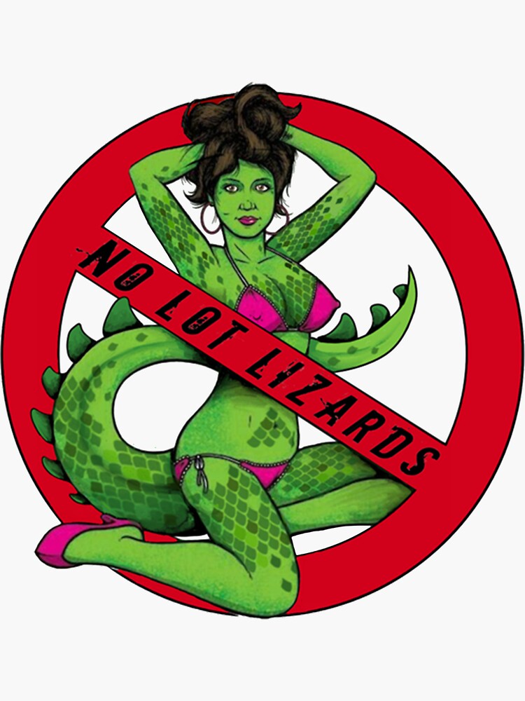 "No lot lizards" Sticker for Sale by PlanktheTank | Redbubble
