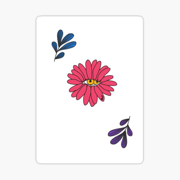 "double pupil daisy" Sticker for Sale by briartese | Redbubble