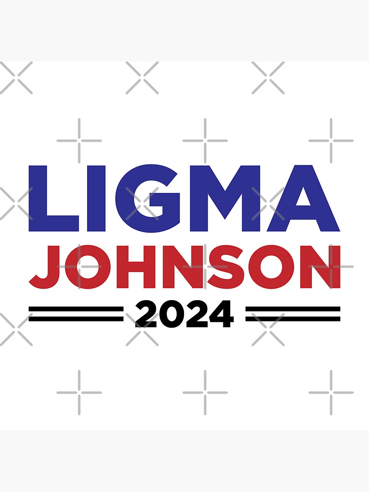 "Ligma Johnson 2024" Sticker for Sale by Heartworx | Redbubble