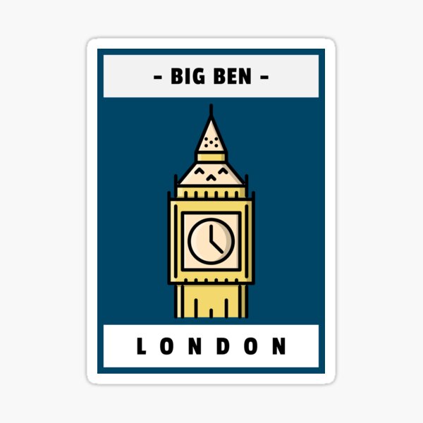 "Big Ben London" Sticker for Sale by cynthxstyles | Redbubble