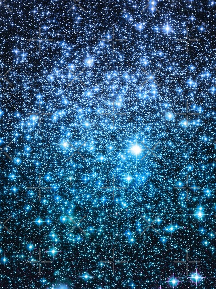 "Galaxy Sparkle Stars Periwinkle Turquoise Blue Ombre" iPhone Case for ...