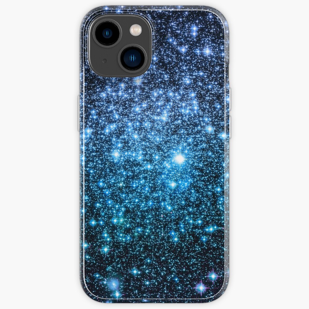 "Galaxy Sparkle Stars Periwinkle Turquoise Blue Ombre" iPhone Case for ...