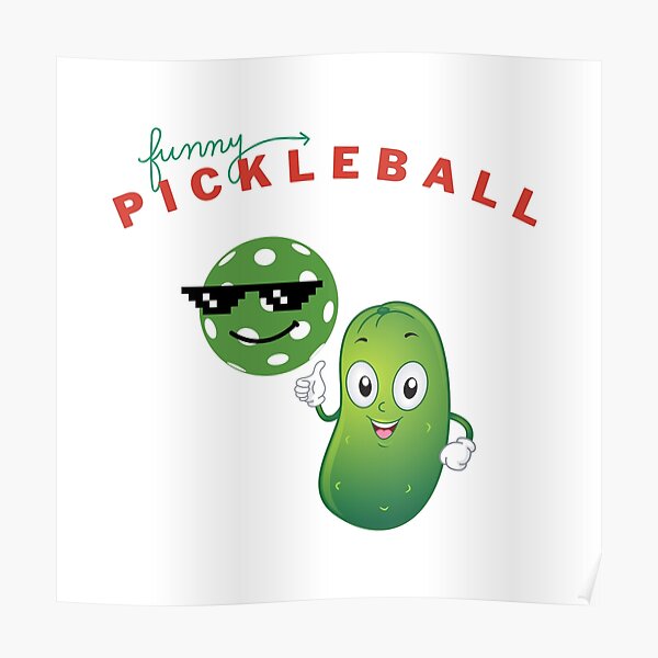 "Funny Pickleball" Poster for Sale by Madz-Collection | Redbubble