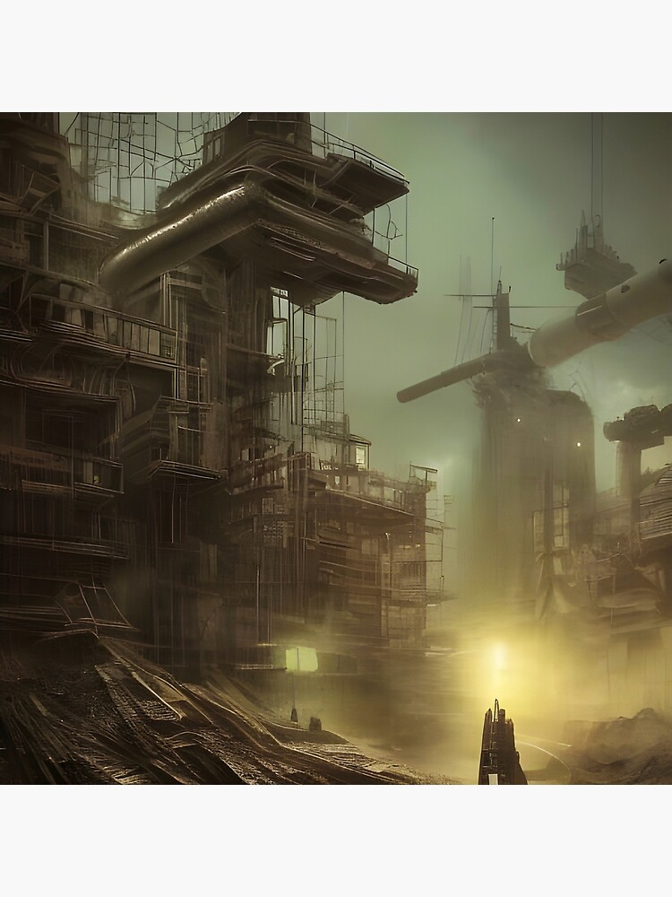 "Dark Dystopian City - Massive Factory - Post Apocalyptic ...