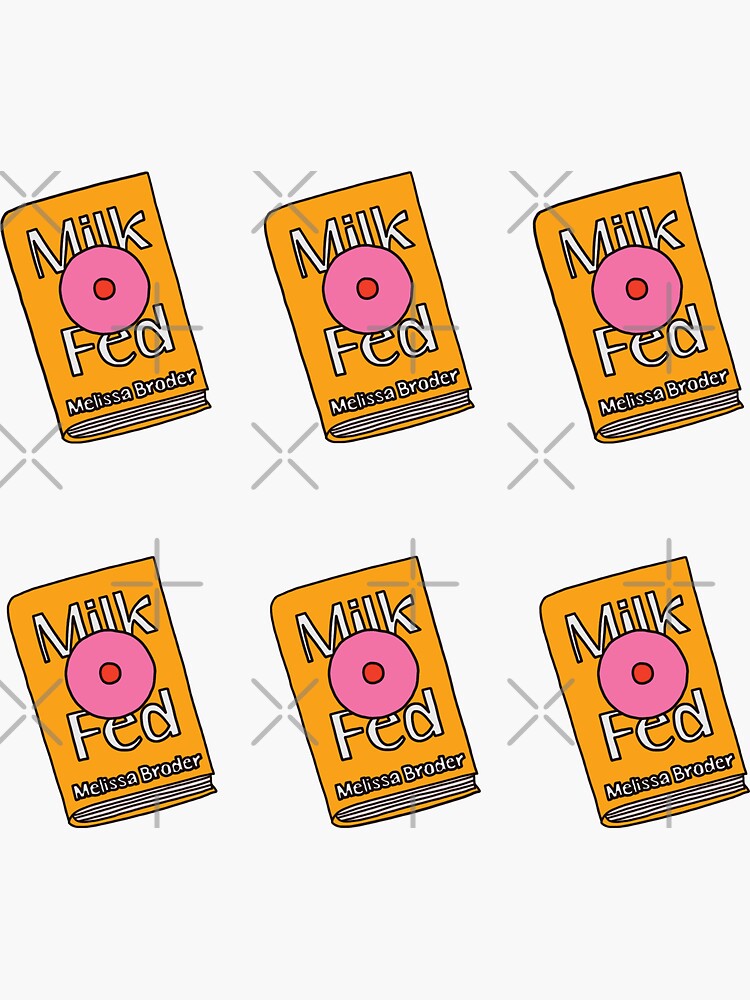 "Milk Fed books" Sticker for Sale by lalashellsArt | Redbubble