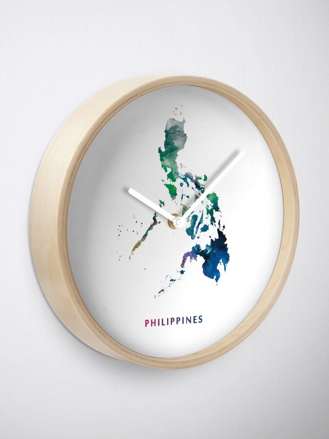 "Philippines" Clock for Sale by MonnPrint | Redbubble