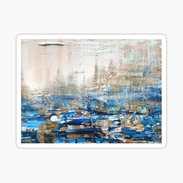 "Soft Stone Filled Ocean" Sticker for Sale by Abstractsynapse | Redbubble