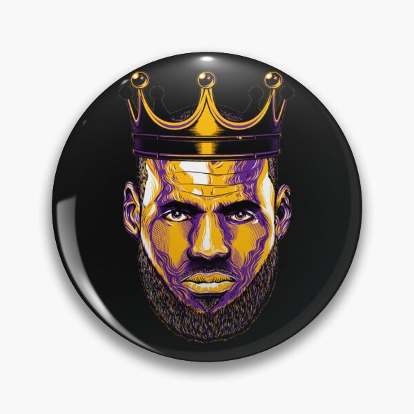 "Lebron James lakers Classic" Pin for Sale by christinerict | Redbubble
