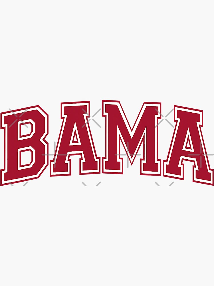 "Bama Varsity Style Alabama Pride Flag" Sticker for Sale by ...