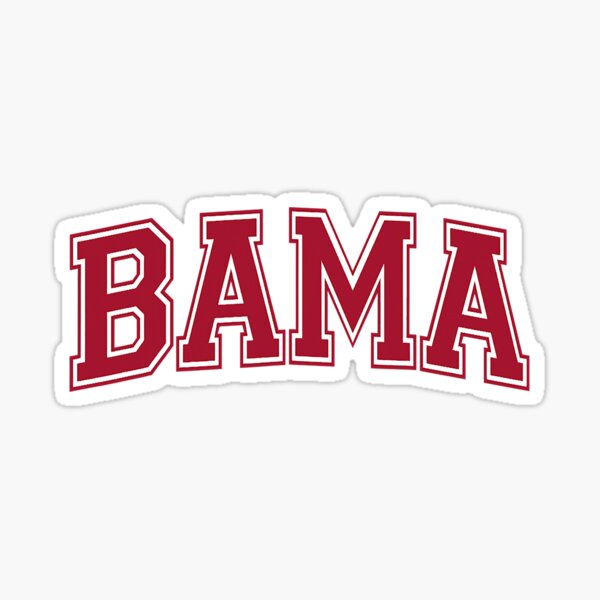 "Bama Varsity Style Alabama Pride Flag" Sticker for Sale by ...