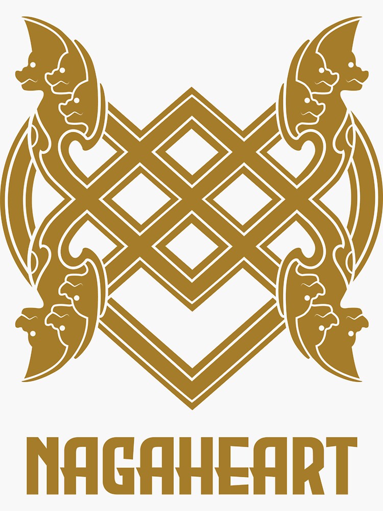 "Naga Heart" Sticker for Sale by SokhaArt | Redbubble