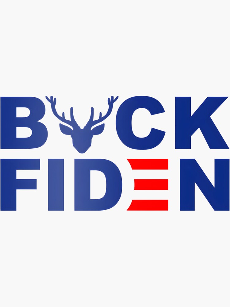 "Buck fiden - i vote for Trump anyway " Sticker for Sale by Bardallytf ...