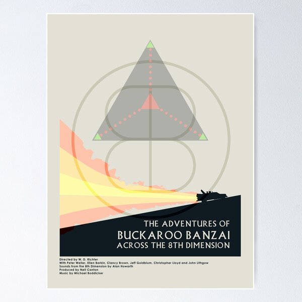"Buckaroo Banzai (Movie Poster)" Poster by Roller711 | Redbubble