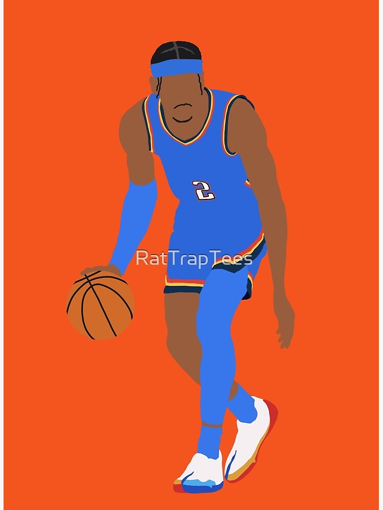 "SGA Dribbling" Poster for Sale by RatTrapTees | Redbubble