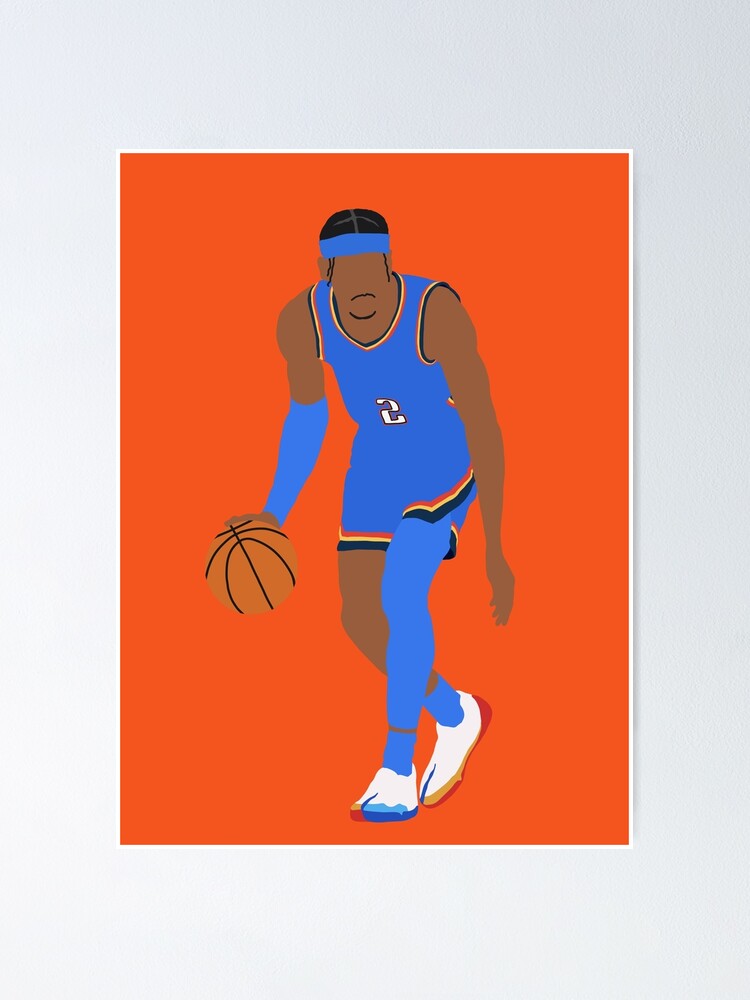 "SGA Dribbling" Poster for Sale by RatTrapTees | Redbubble